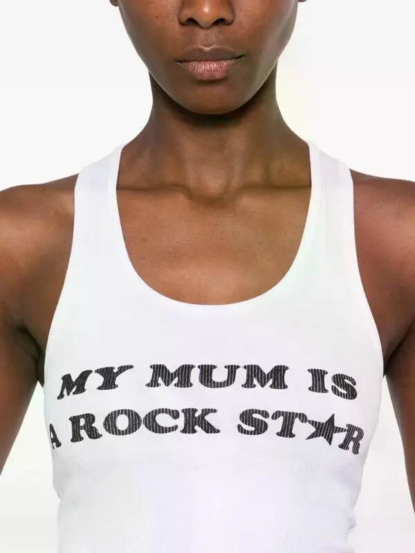 Stella McCartney Slogan-print Racerback Tank Top