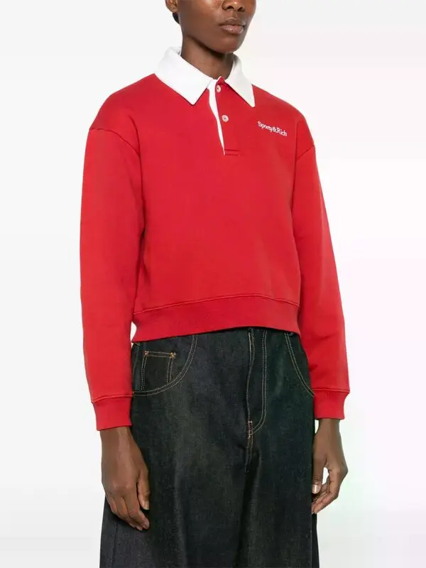 Sporty & Rich Evin Logo-print Polo Shirt