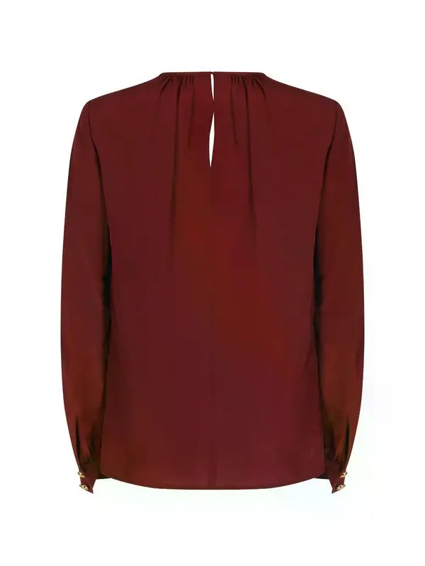 Max Mara Vasto Draped Silk Blouse