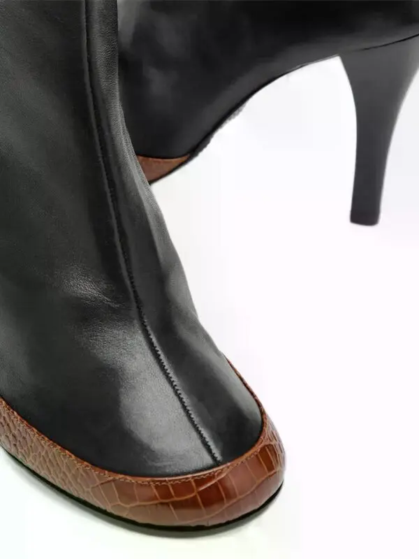 JUDE Luna Panelled Leather Ankle Boots