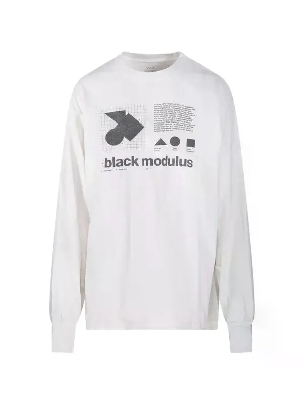 KURO 17/- Round Shape Graphic-print Long-sleeve T-shirt - Neutrals