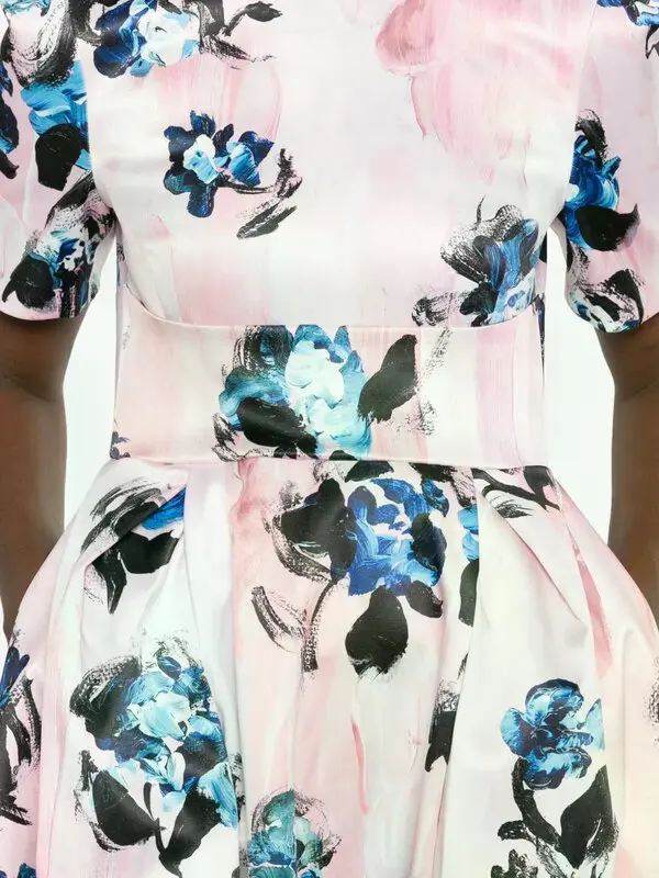 Stine Goya Floral-print Pleated Midi Dress