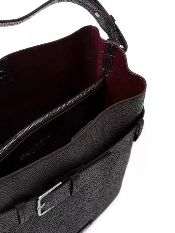 Marc O'polo Buckle-detail Grained-leather Tote Bag