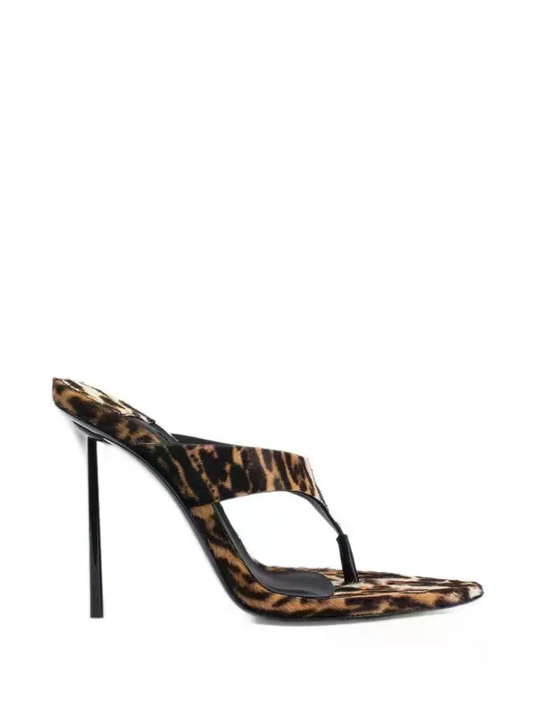 LE SILLA Gisele Leopard-print Sandals - Brown
