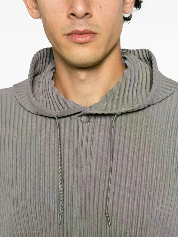 Issey Miyake Pleated Hoodie
