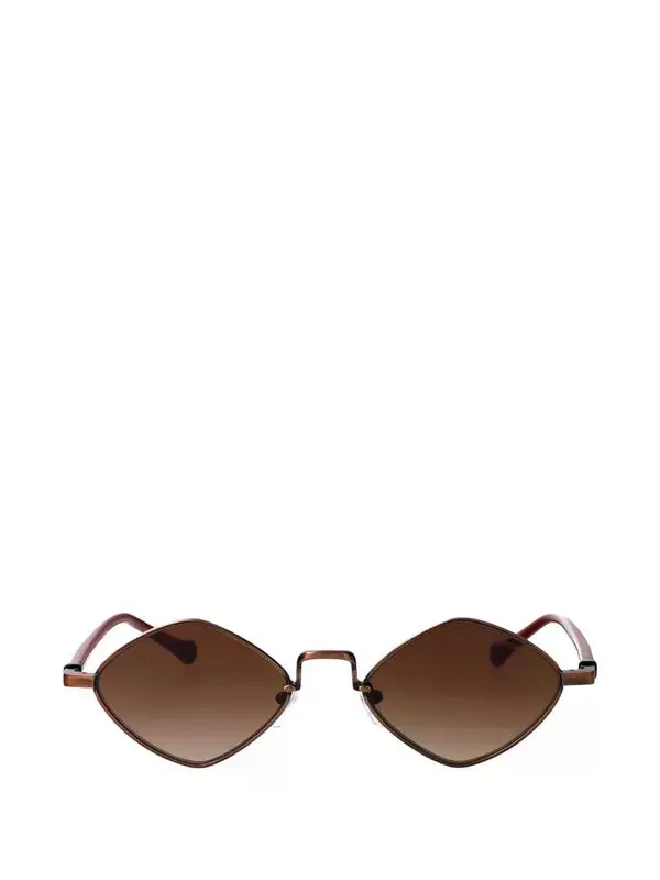 Emporio Armani Geometric-frame Sunglasses - Brown