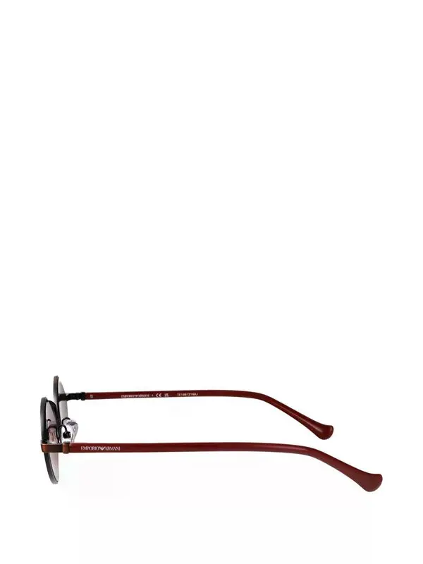 Emporio Armani Geometric-frame Sunglasses - Brown