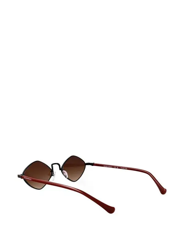 Emporio Armani Geometric-frame Sunglasses - Brown