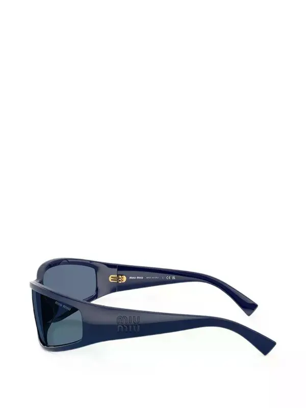 Miu Miu Logo-plaque Rectangle-frame Sunglasses