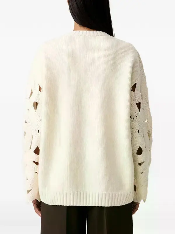 FRACOMINA Crochet-knit Cut-out Cardigan