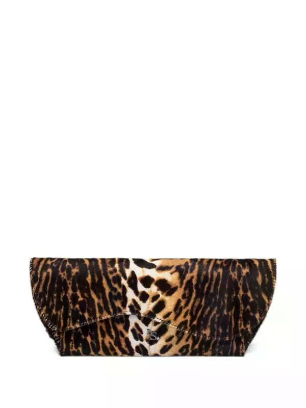LE SILLA Leopard-print Clutch Bag