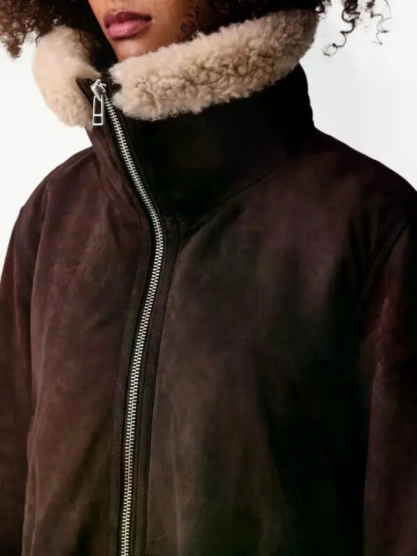 Marc O'polo Shearling-trim Suede Jacket