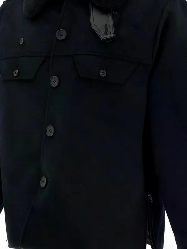 Junya Watanabe Shearling-collar Cashmere Jacket