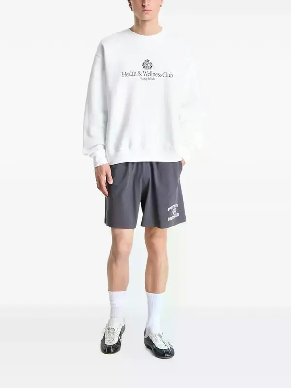 Sporty & Rich Varsity Crest Gym Shorts