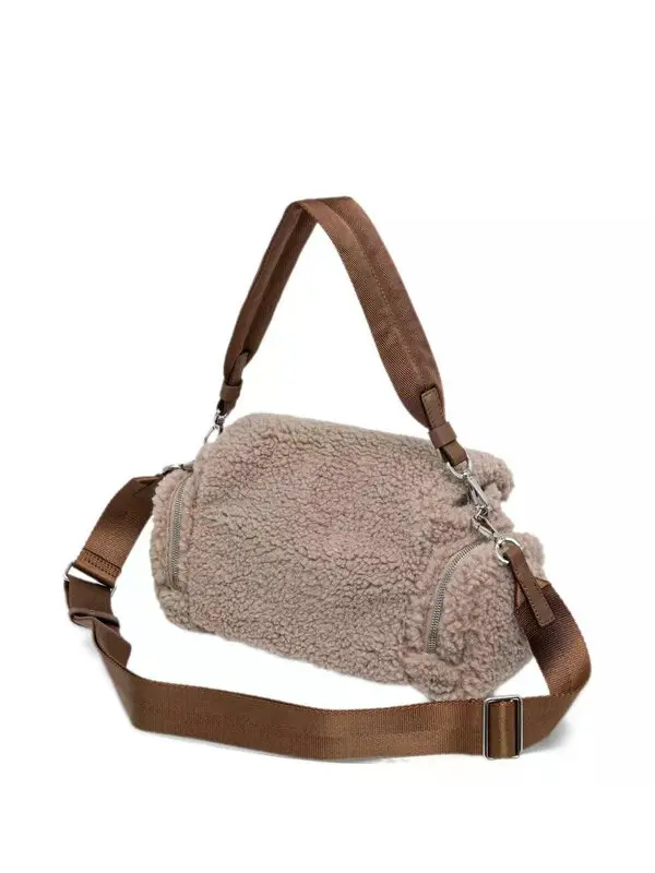 Marc O'polo Carmen Faux-shearling Buckle-fastening Shoulder Bag - Neutrals