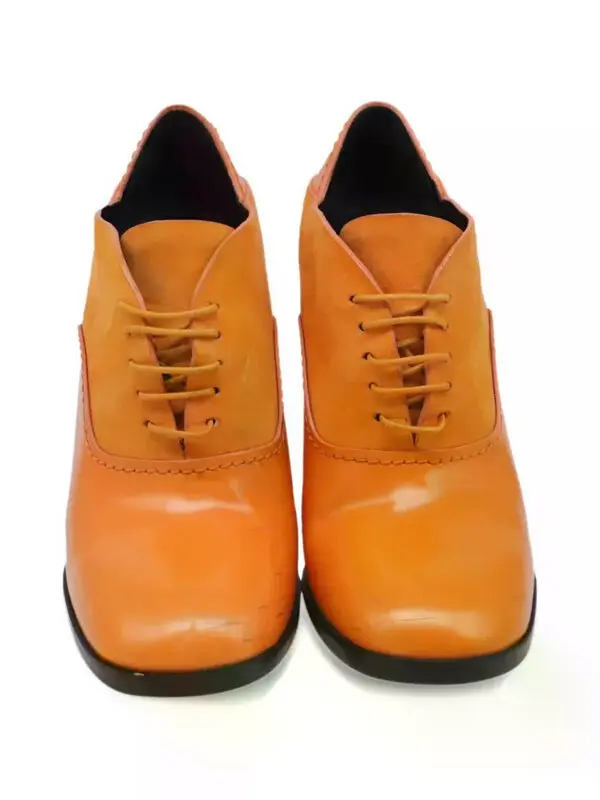 JIL SANDER Block-heel Lace-up Pumps