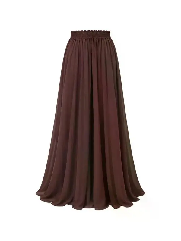KAOS Elasticated-waistband Pleated Maxi Skirt