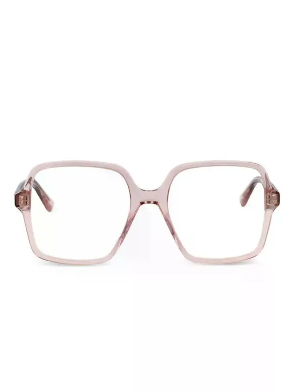 Alexander McQueen Square-frame Glasses - Pink
