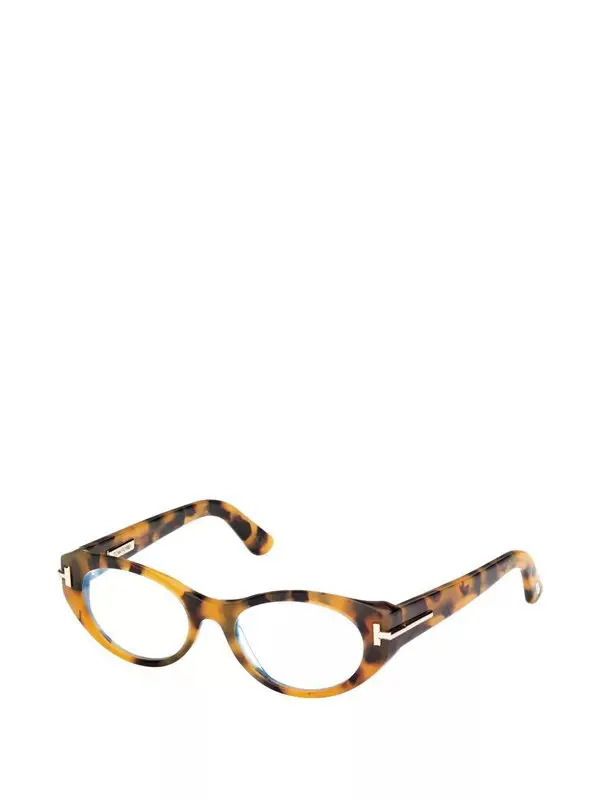 TOM FORD Geometric-frame Glasses - Brown