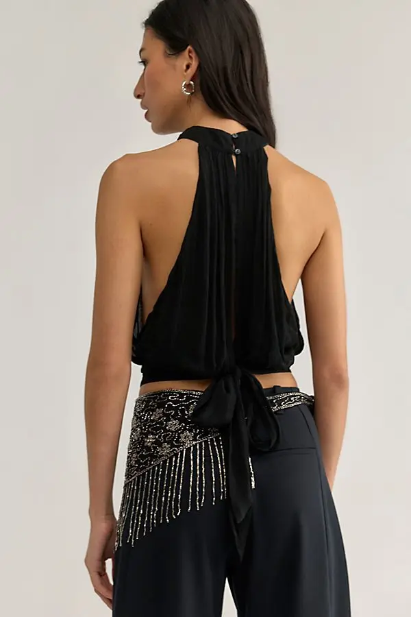Free People Sloane Top - Black