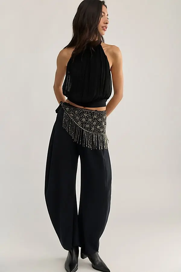 Free People Sloane Top - Black