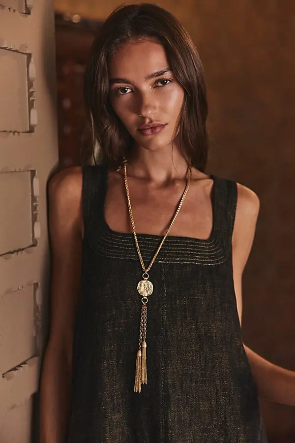 Free People Moonbay Apron Maxi Dress