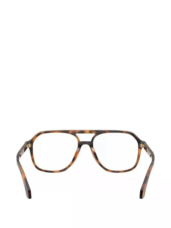 Versace Tortoiseshell-effect Pilot-frame Glasses