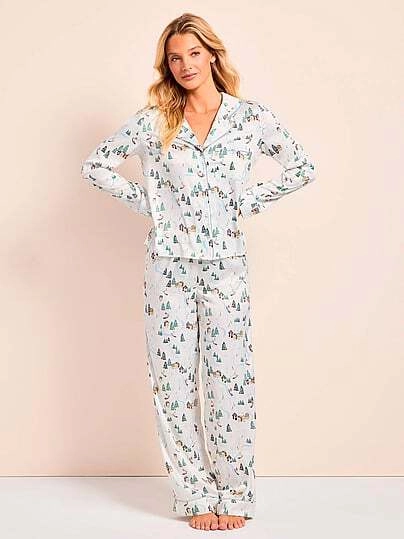 Victoria's Secret Adore Me Raven Sleep Set - Print