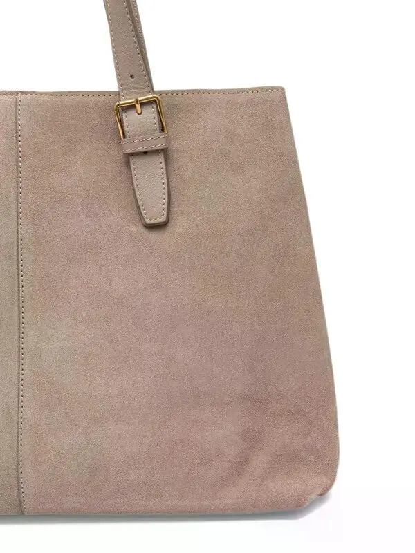 Marc O'polo Phillis Suede Buckled-strap Tote Bag