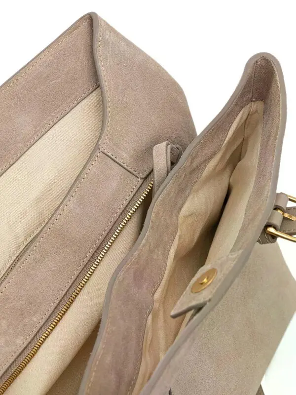 Marc O'polo Phillis Suede Buckled-strap Tote Bag