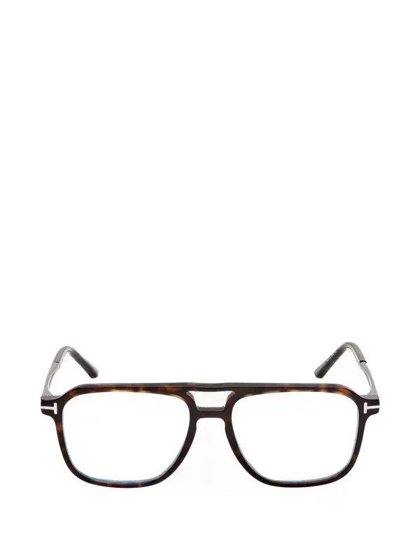 TOM FORD Navigator Square-frame Glasses - Brown