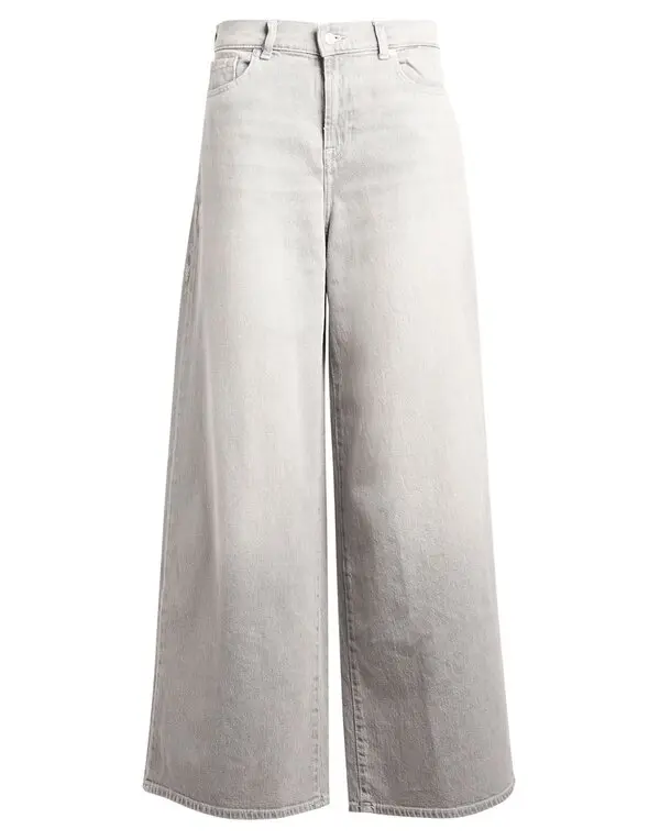 7 For All Mankind Marie Wide Leg Jeans Size Cotton, Elastane