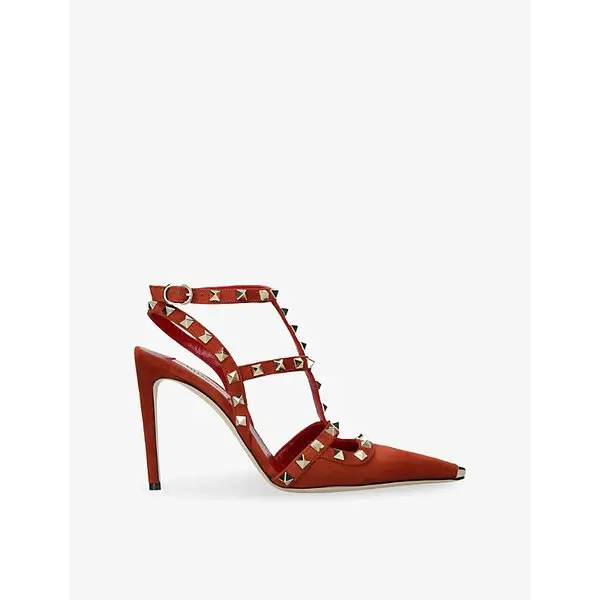Valentino Garavani Rockstud 100 Suede Pumps
