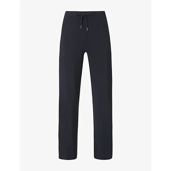 Sweaty Betty Explorer Side Stripe Wide Leg Trousers - Black