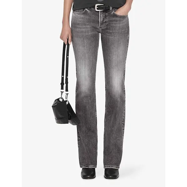 ALLSAINTS Zoe Low-rise Bootcut Stretch-denim Jeans