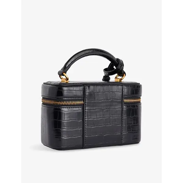 Jw Pei Cleo Box Shape Croc Faux-leather Top Handle Bag