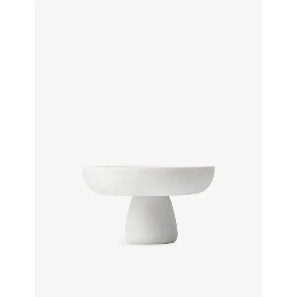 THE WHITE COMPANY Marble Footed Bowl 20.32cm