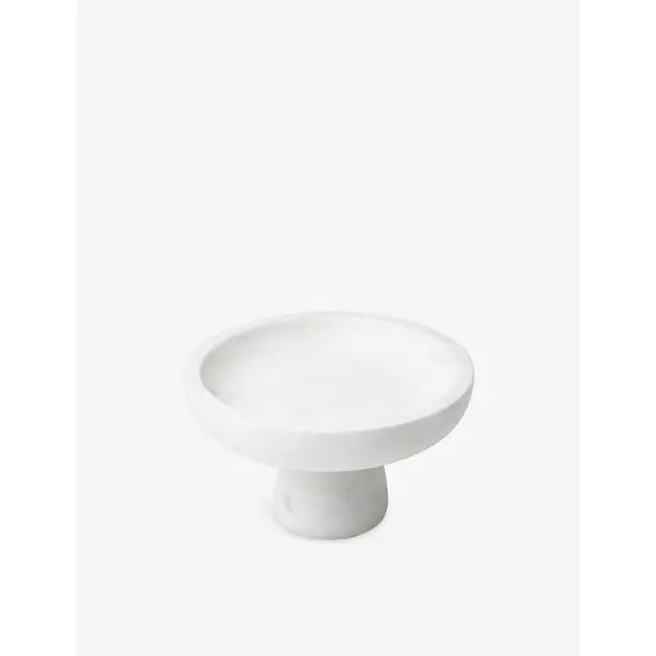 THE WHITE COMPANY Marble Footed Bowl 20.32cm