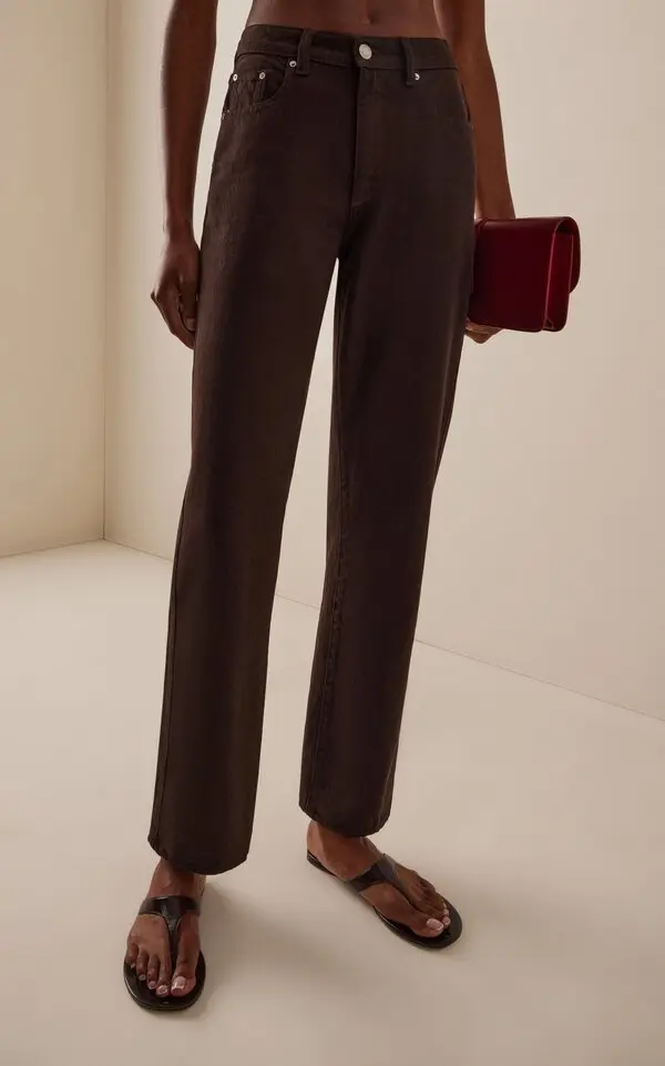 DL1961 Cate Stretch Straight High-rise Jeans