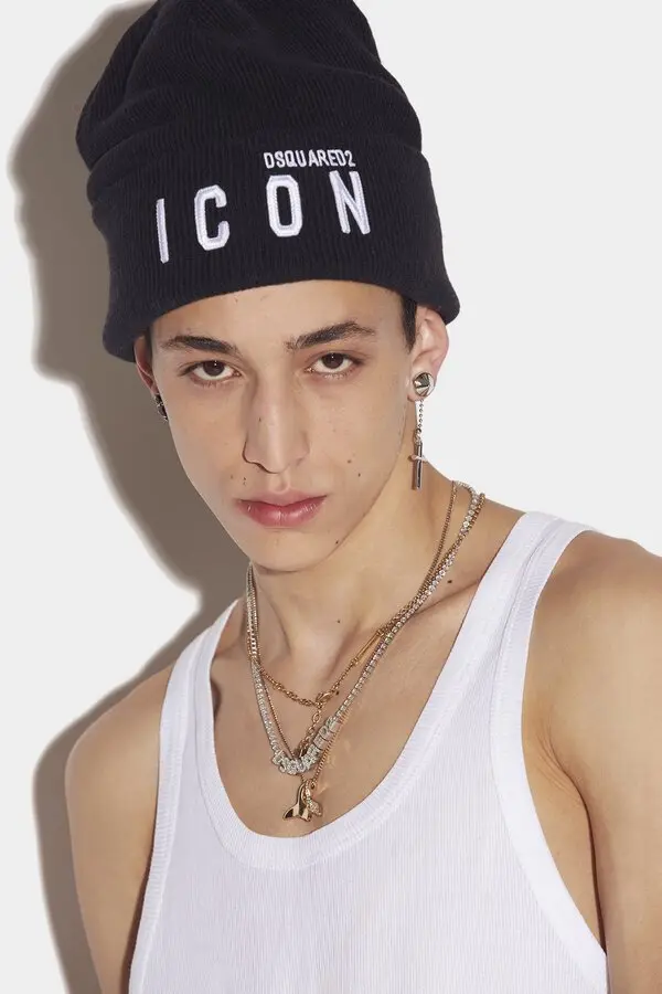 Dsquared2 Icon Beanie - Black