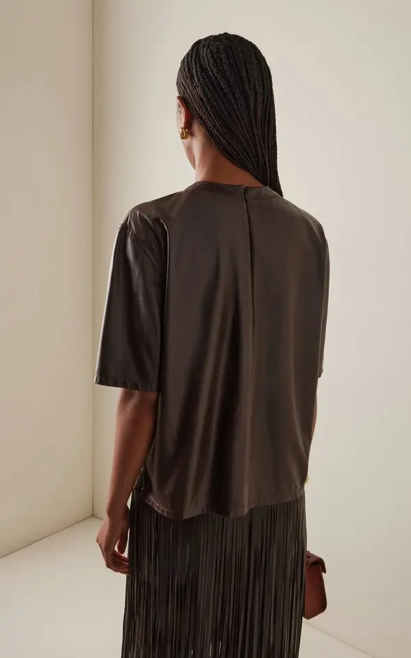 TWP Biggish Leather Tee