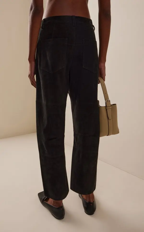 DL1961 Bilie Easy Barrel Suede Pants