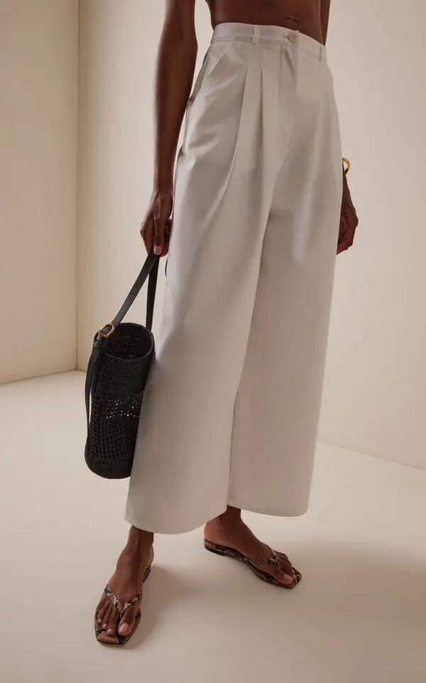 Merlette Niebla Cotton-blend Twill Pants