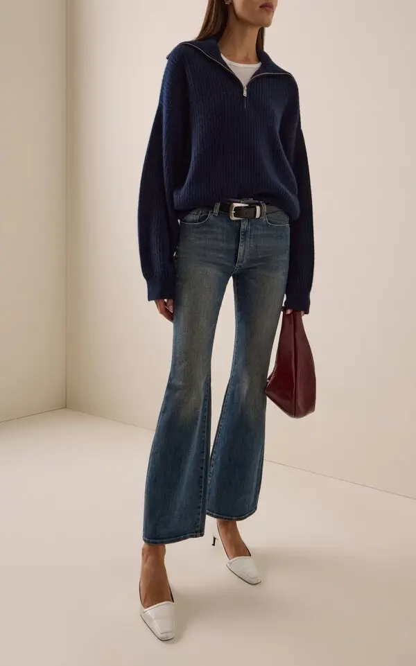 DL1961 Robbie Zip-up Cashmere Sweater