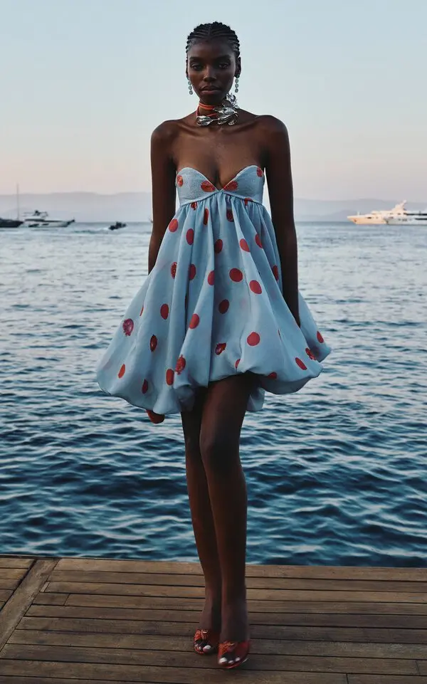 LA FUORI The Coquette Silk Mini Dress