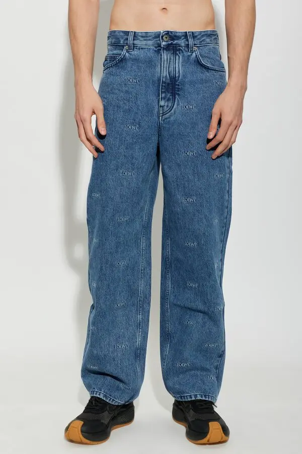 Loewe Embroidered Logo Jeans