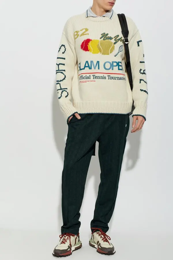Lacoste Wool Sweater With Embroidery