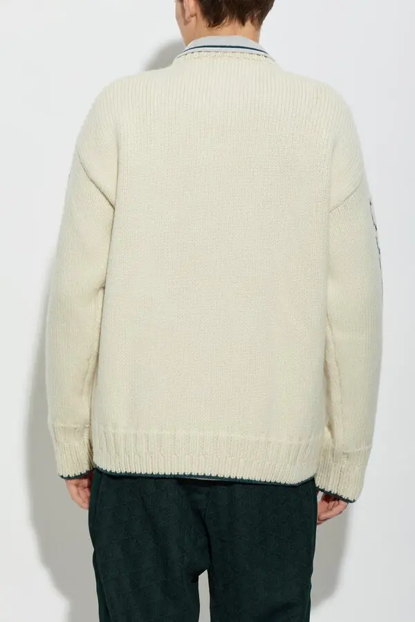Lacoste Wool Sweater With Embroidery