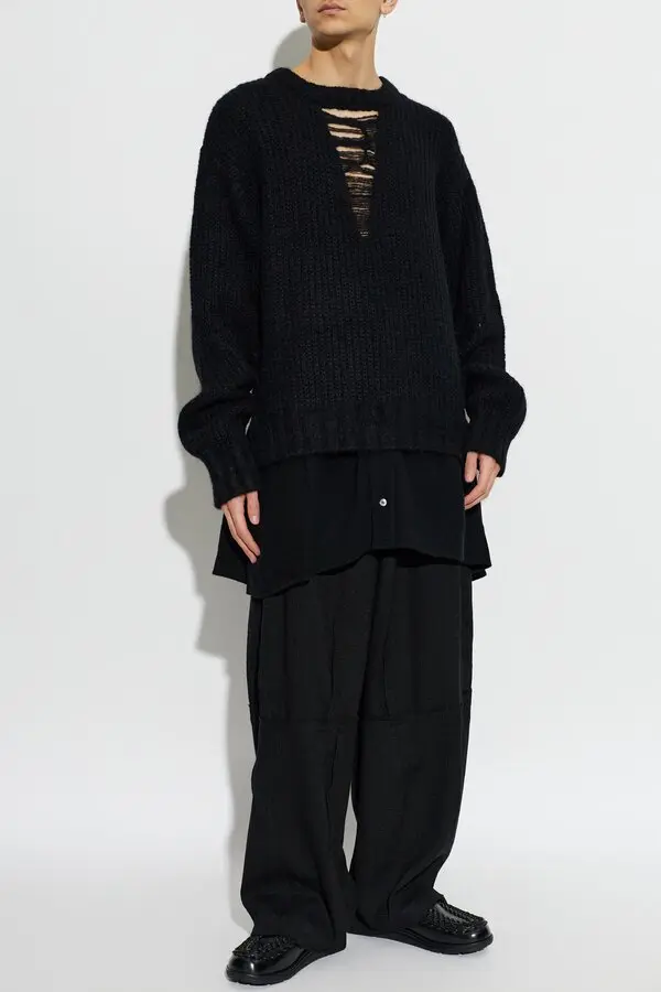 SONGZIO Combined-material Sweater