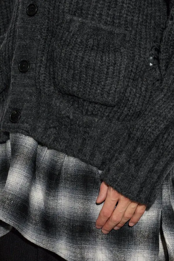 SONGZIO Cardigan In Mixed Fabrics